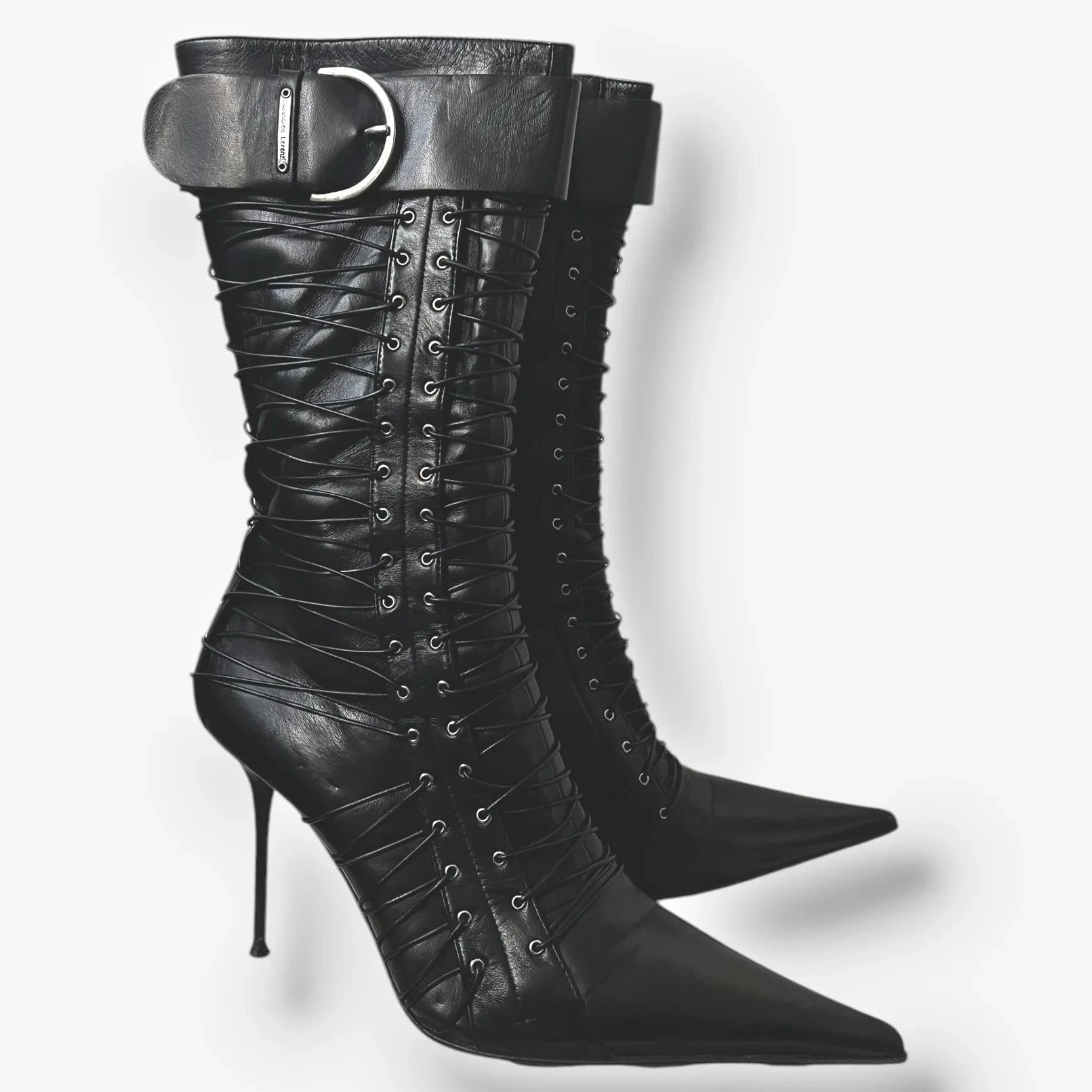 Gianmarco Lorenzi Vintage Corset Lace Up Boots — 38.5 – darina`s garms